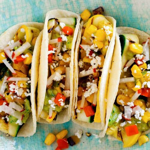 Grilled Zucchini Tacos | Spoon Fork Bacon