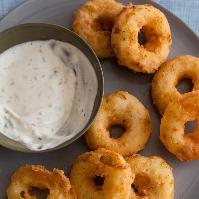 Potato Rings with Homemade Buttermilk Ranch | Spoon Fork Bacon