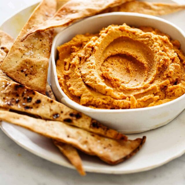 Pumpkin Hummus recipe and serving suggestions | Spoon Fork Bacon