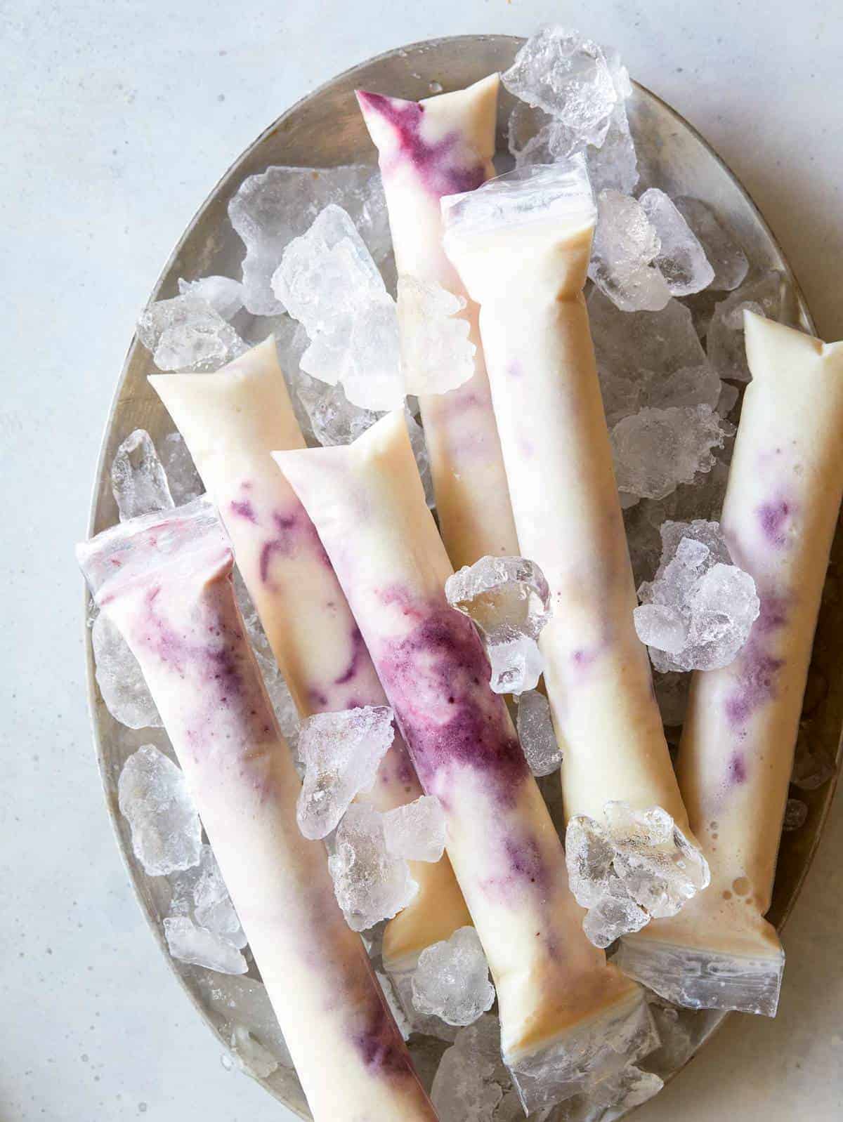 Piña Colada Italian Ice Pops | Spoon Fork Bacon