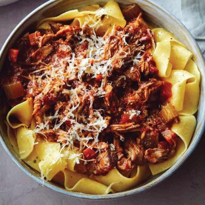 Braised Pork Ragu Pappardelle recipe | Spoon Fork Bacon