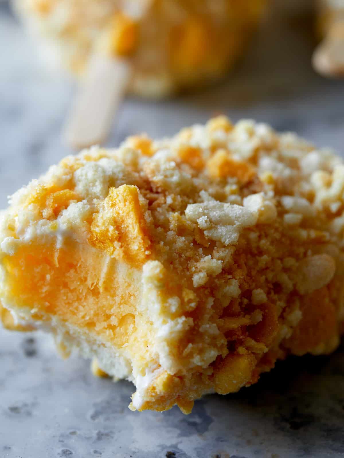 Cookie Coated Mango Lassi Frozen Yogurt Bars - Spoon Fork Bacon