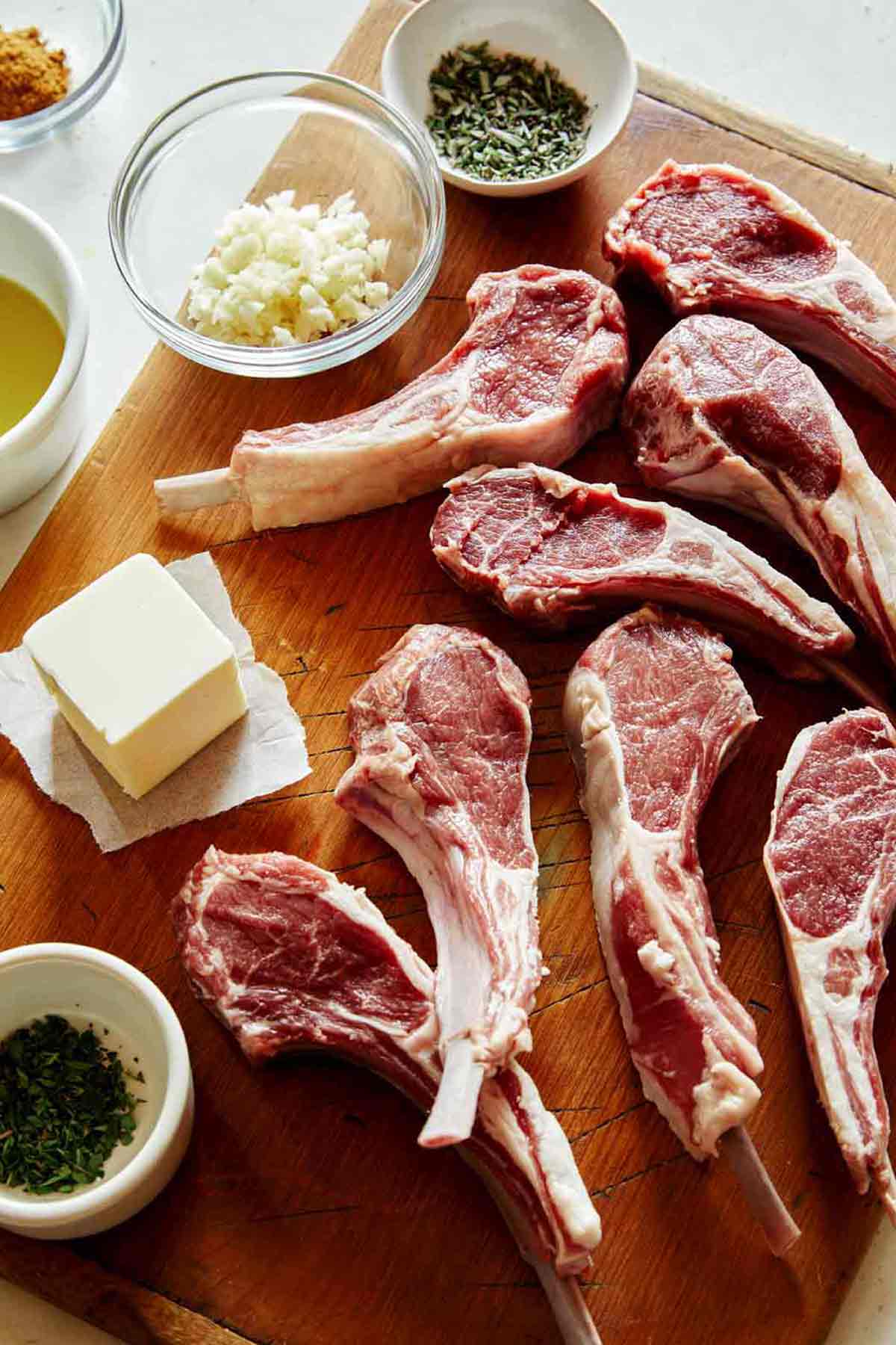 Garlic Butter Lamb Chops - Spoon Fork Bacon