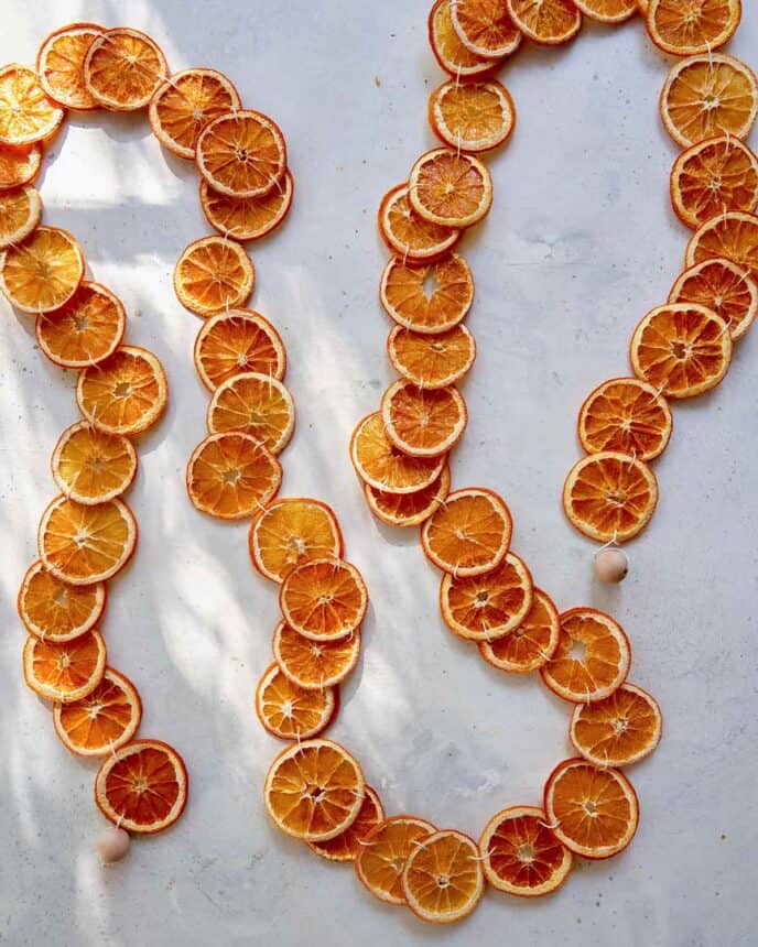 Dehydrated Citrus Garland DIY - Spoon Fork Bacon