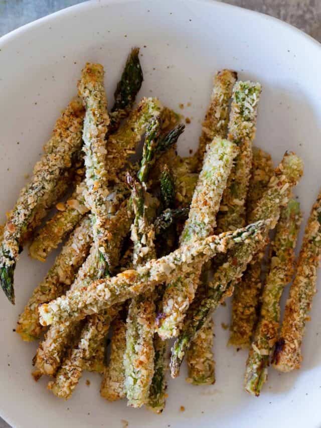 Baked Asparagus Fries | Appetizer recipe | Spoon Fork Bacon