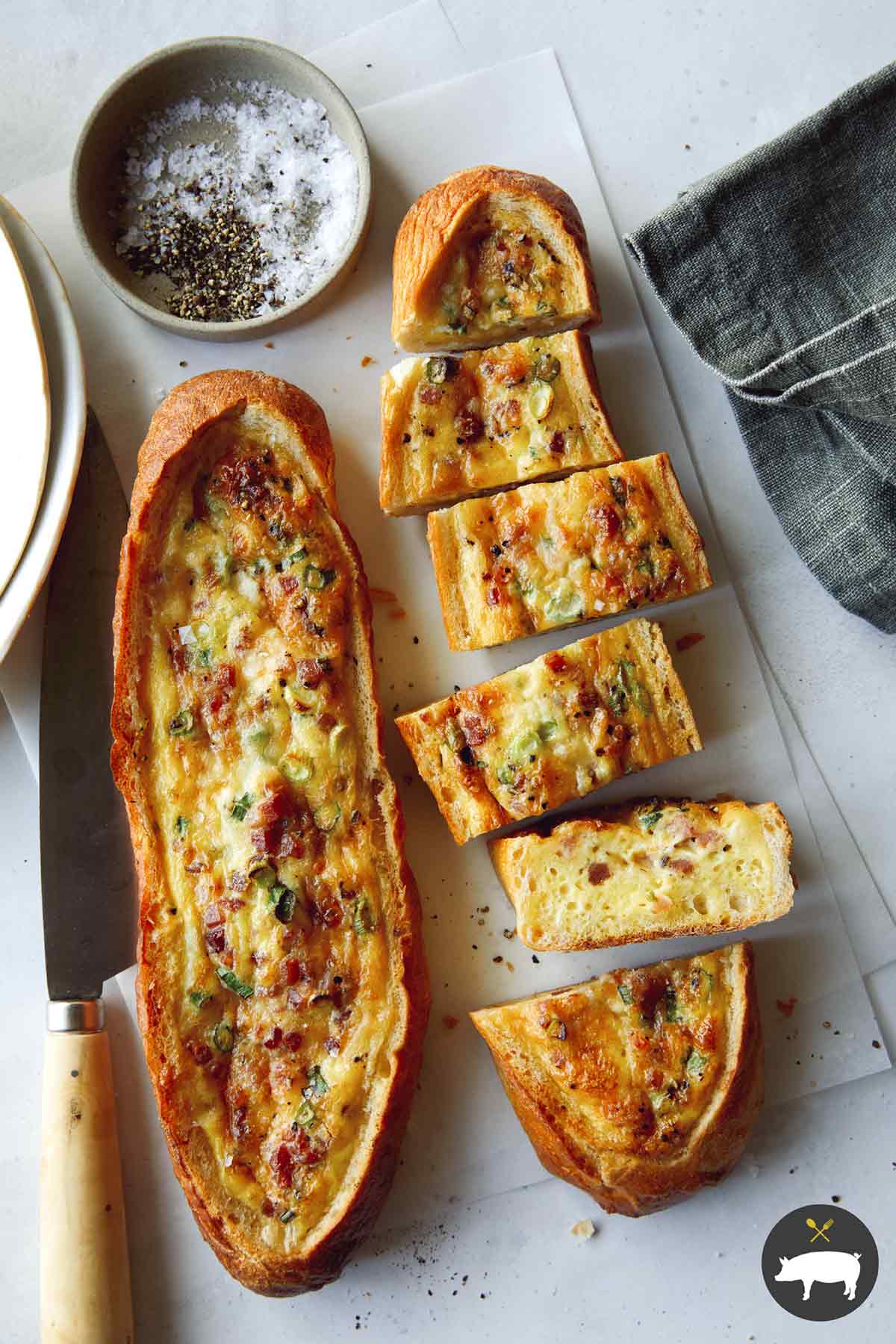 Baked Egg Boats | Spoon Fork Bacon - MasterOfCooking