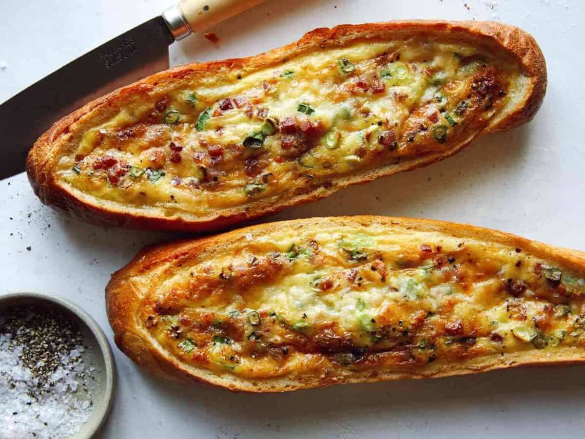 Baked Egg Boats | Spoon Fork Bacon