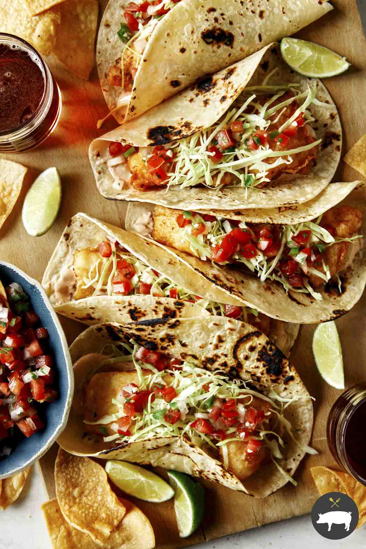 Baja Fish Tacos | Spoon Fork Bacon