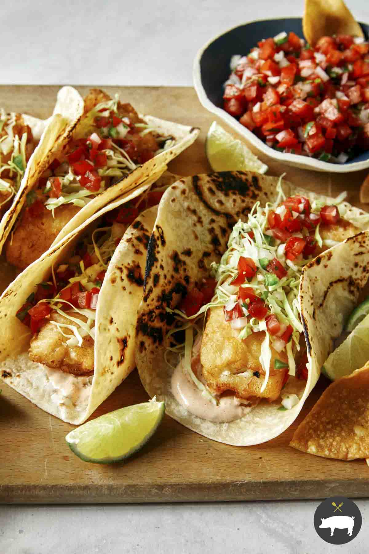 Baja Fish Tacos | Spoon Fork Bacon