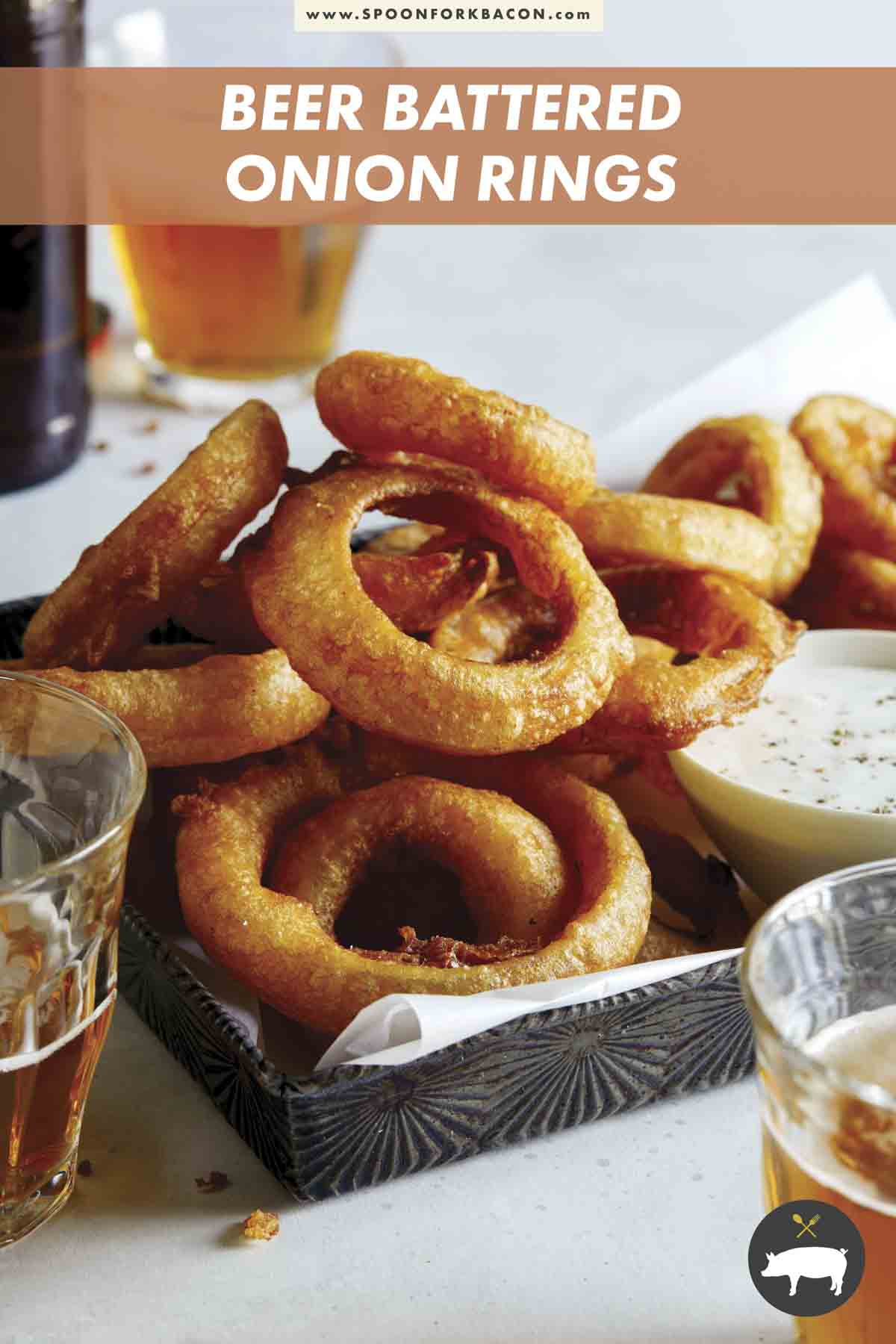 Beer Battered Onion Rings | Spoon Fork Bacon