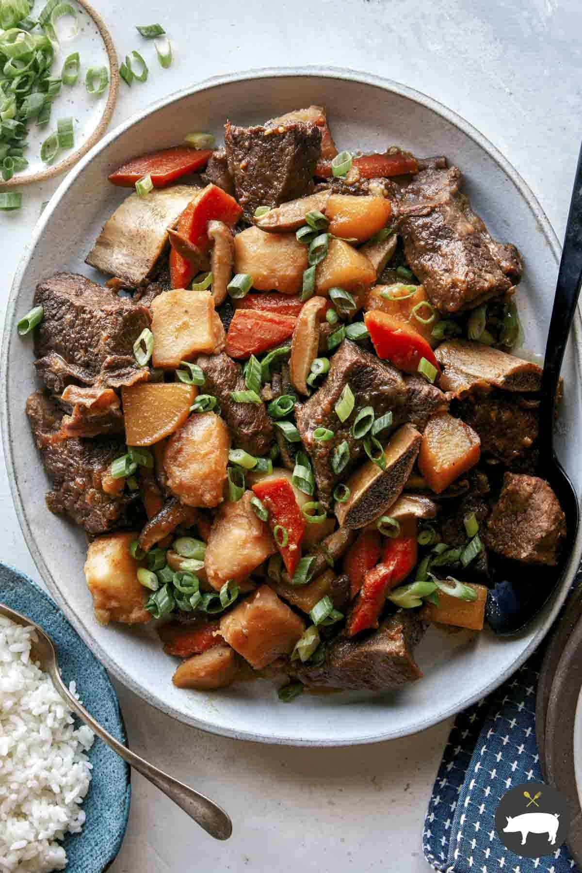 Galbi Jjim (Korean Braised Short Ribs) | Spoon Fork Bacon