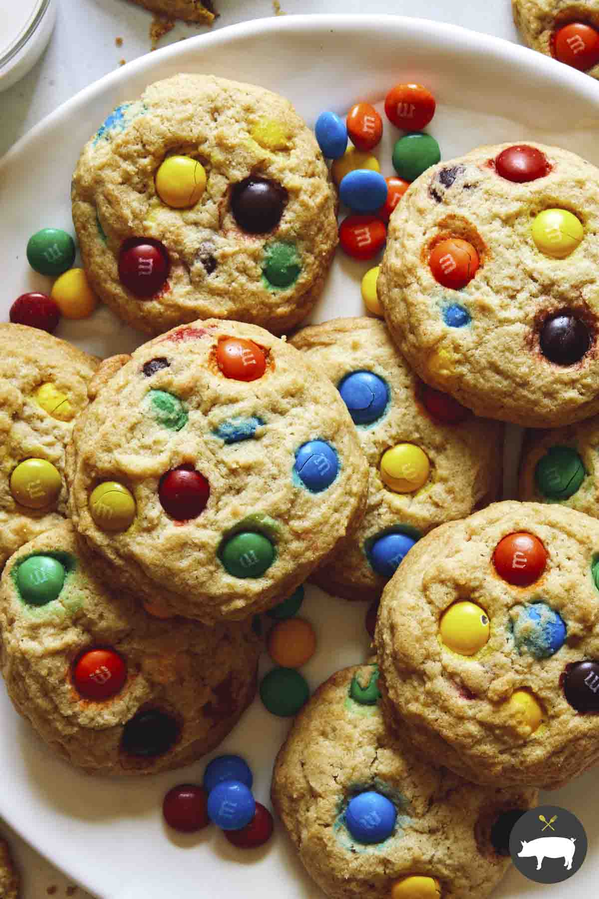 M&M Cookies Recipe - Spoon Fork Bacon