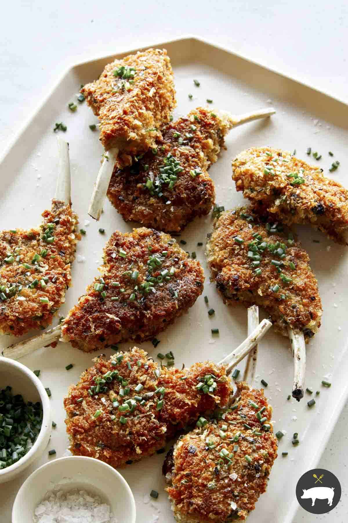 Roasted Garlic Rack of Lamb - Spoon Fork Bacon