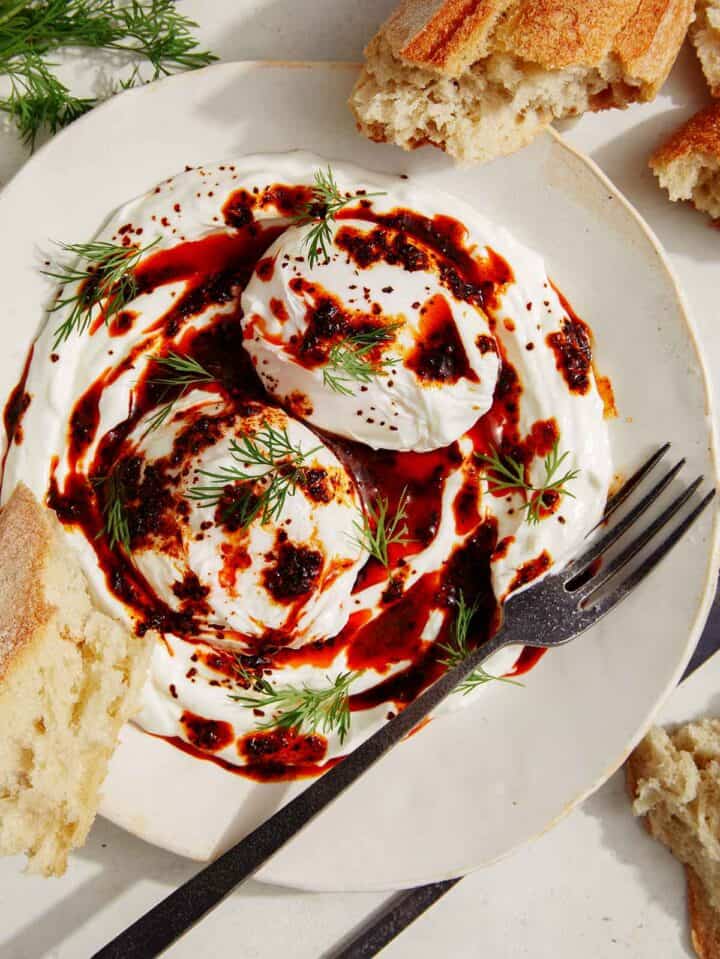 Turkish Eggs (Cilbir) - Spoon Fork Bacon