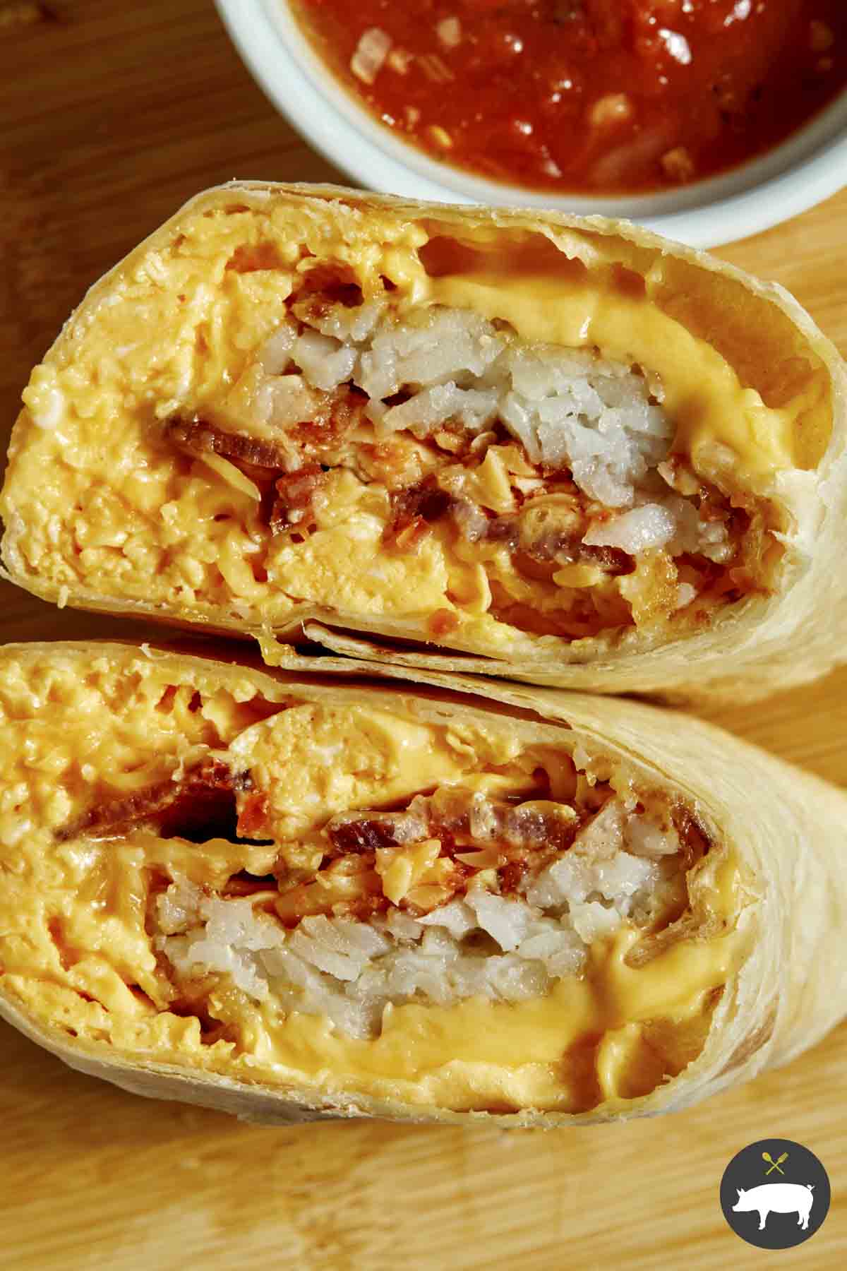 Breakfast Burrito Recipe - Spoon Fork Bacon