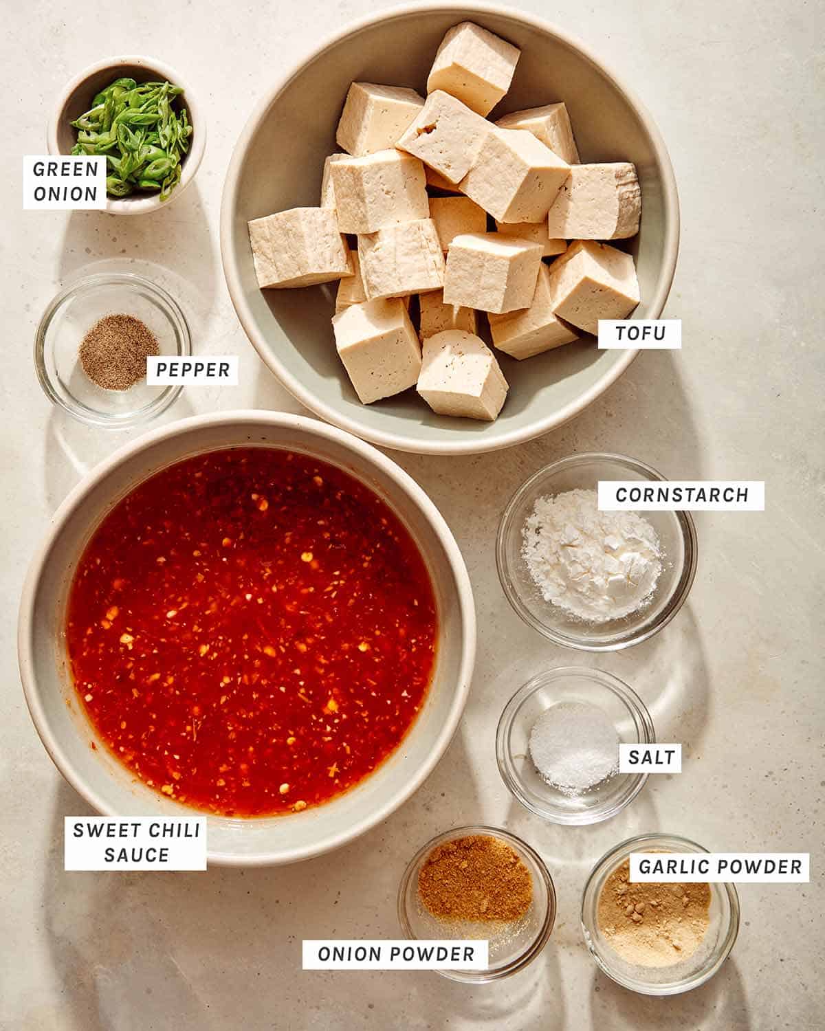 Crispy Air Fryer Tofu (with Sweet Chili Sauce) - Spoon Fork Bacon