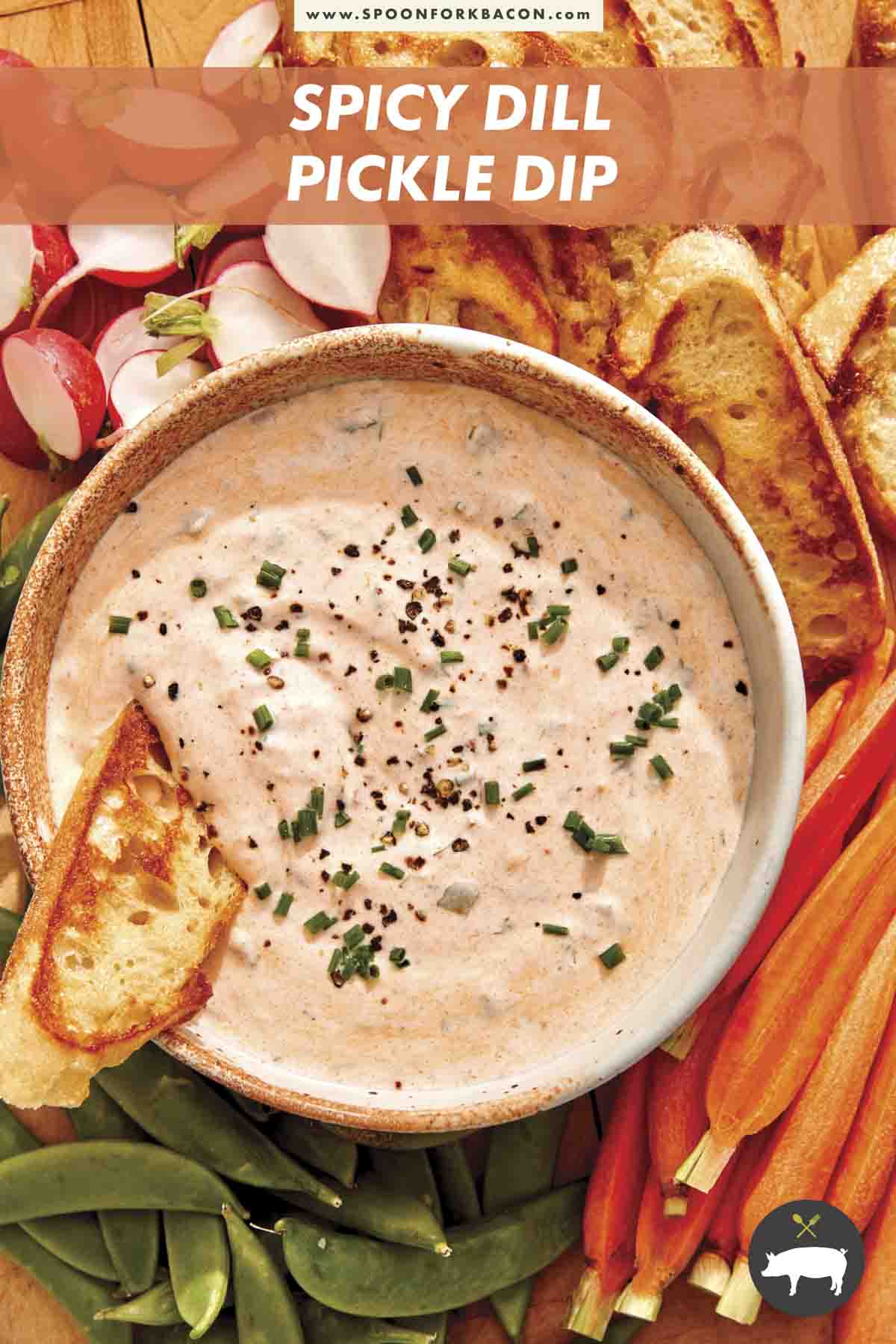 Spicy Dill Pickle Dip - Spoon Fork Bacon
