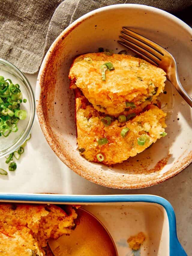 Jalapeño Cheddar Spoon Bread | Spoon Fork Bacon