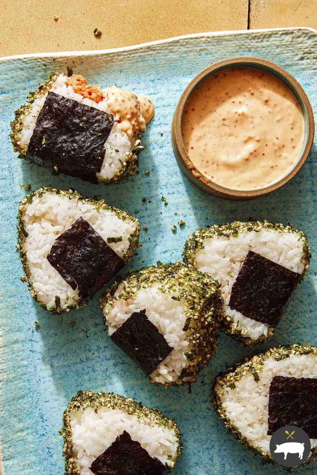 Spicy Tuna Onigiri - Spoon Fork Bacon