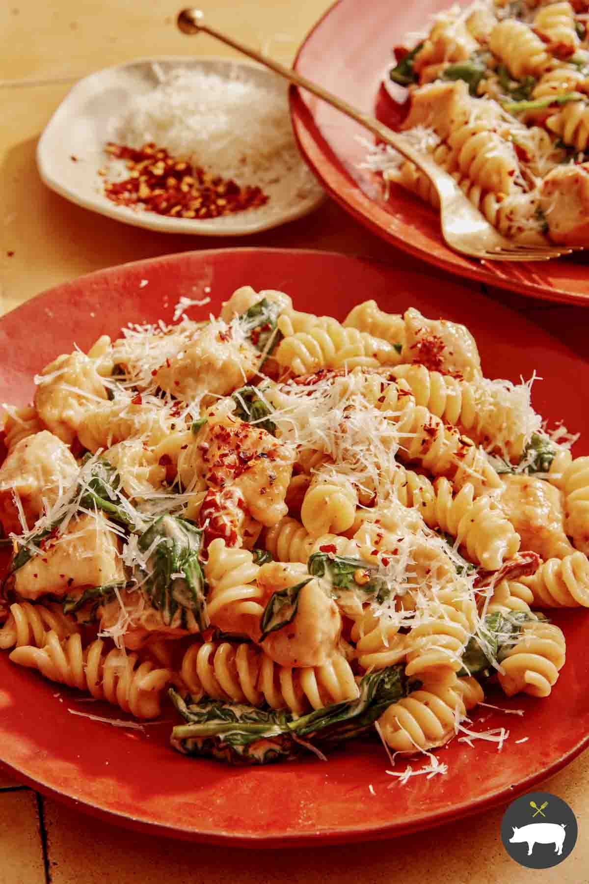 Cacio e Pepe Pasta Pie - Spoon Fork Bacon