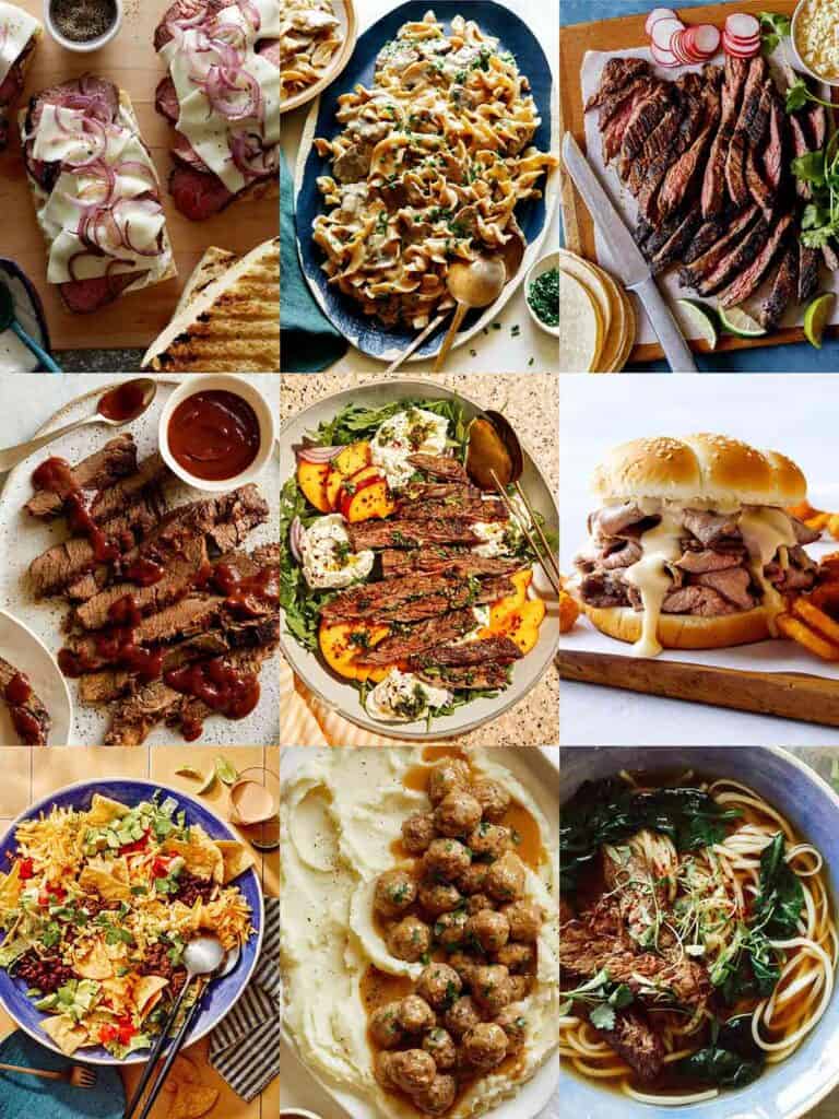 Beef recipes - from Seared Ribeyes to Meatballs and Steak Salads too!