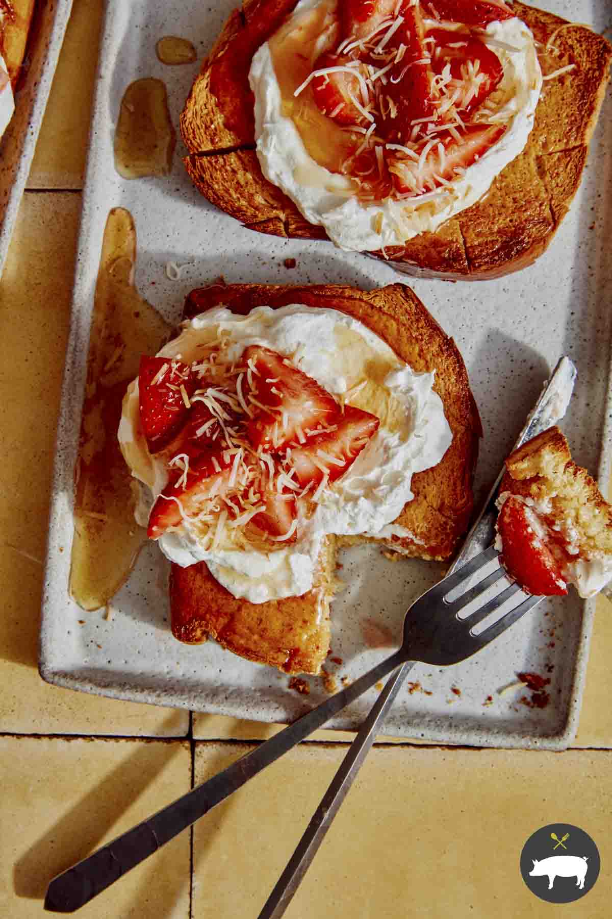 Honey Toast - Spoon Fork Bacon