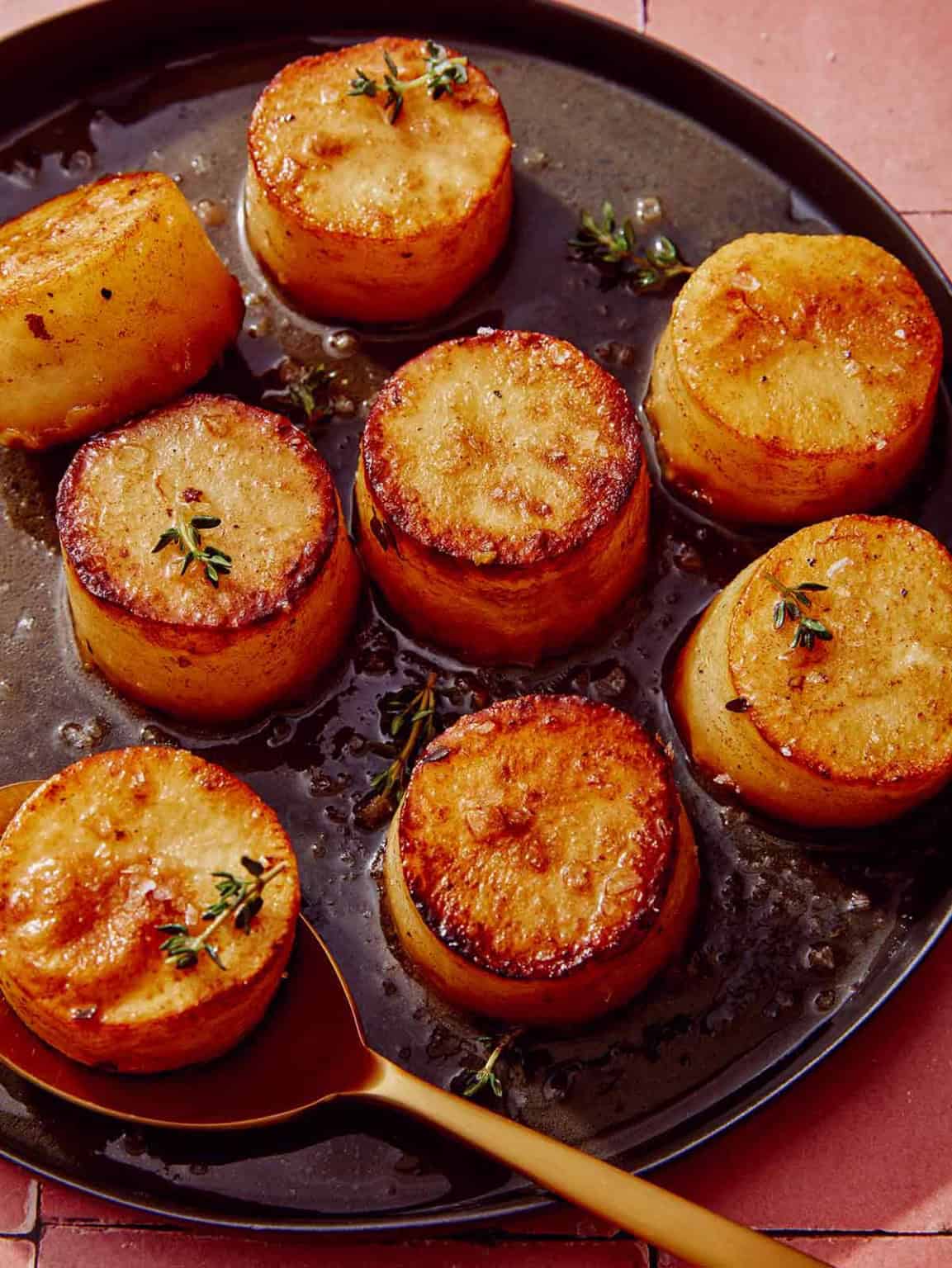 Fondant Potatoes (Melting Potatoes) - Spoon Fork Bacon
