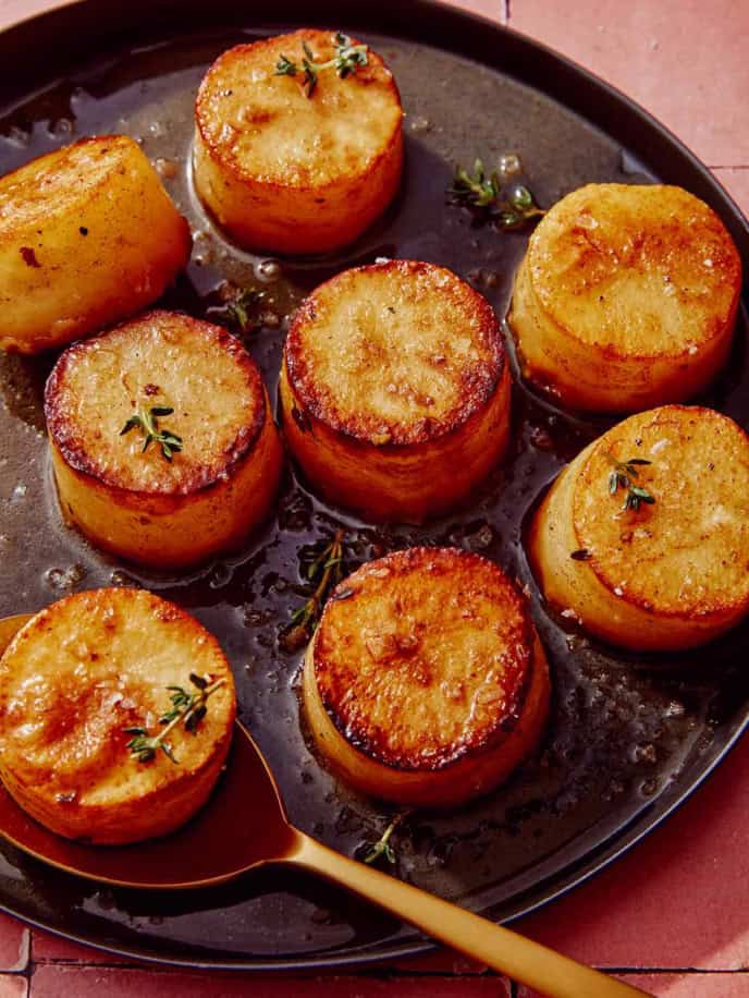 Fondant Potatoes (Melting Potatoes) - Spoon Fork Bacon