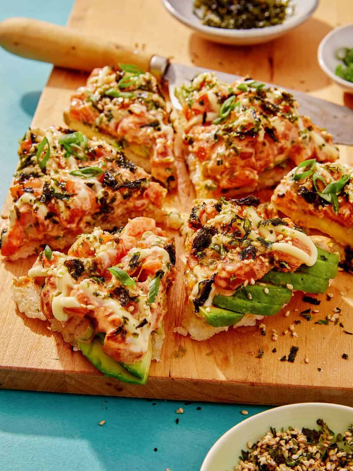 Sushi Pizza - Spoon Fork Bacon