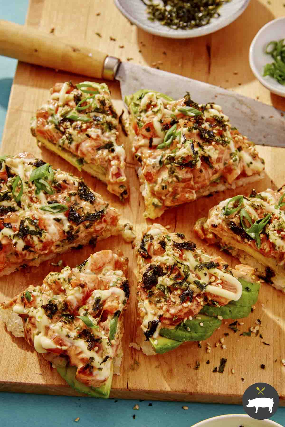 Sushi Pizza - Spoon Fork Bacon