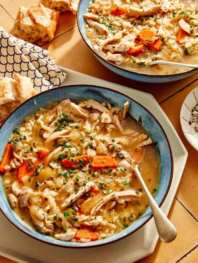 Chicken and Rice Soup - Spoon Fork Bacon