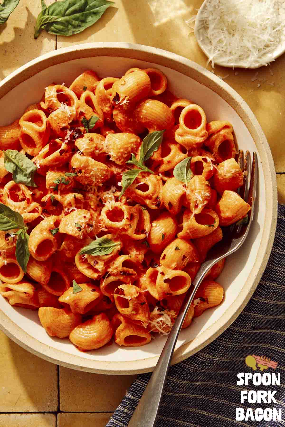 Spicy Rigatoni Recipe (Carbone Copycat) - Spoon Fork Bacon