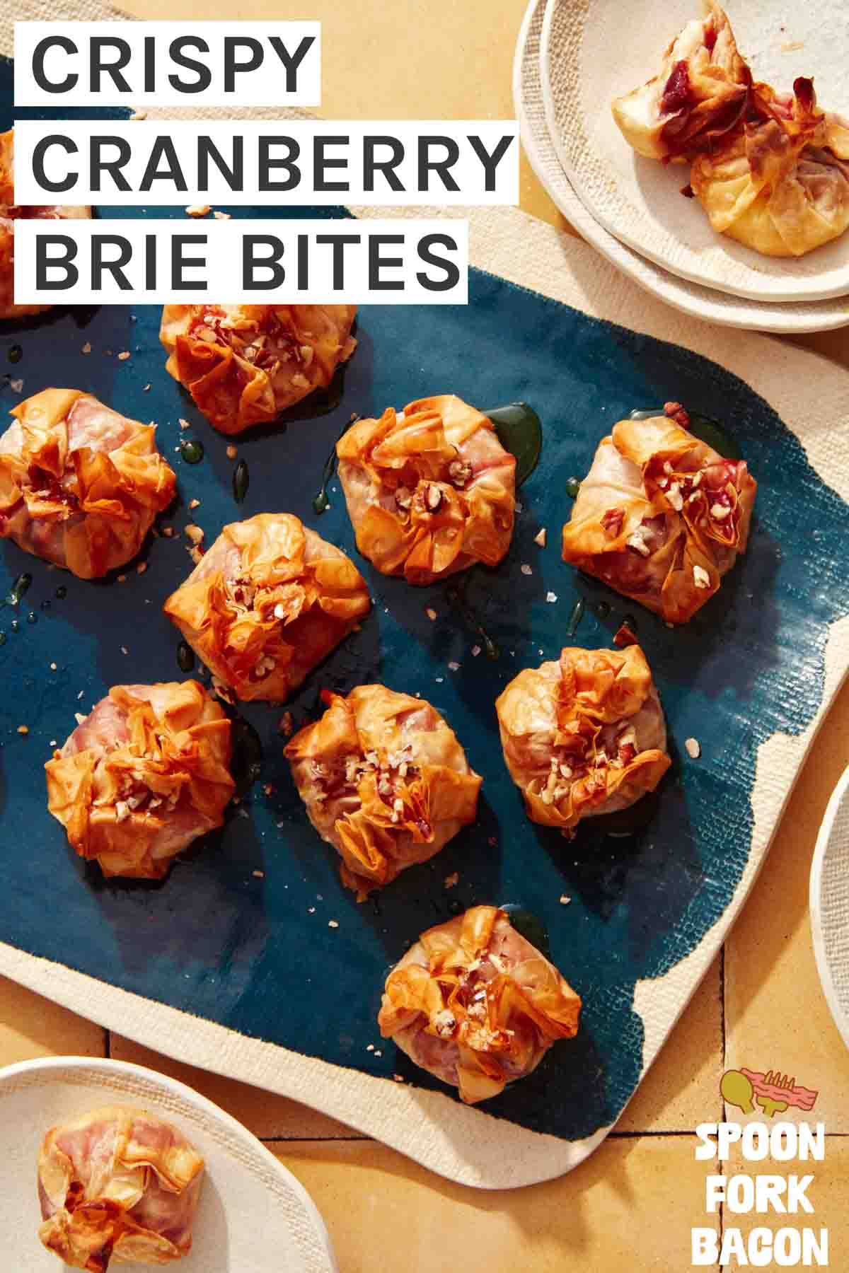 Crispy Cranberry Brie Bites - Spoon Fork Bacon